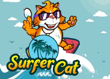 Surfer Cat Play